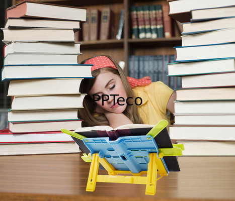 Portable Blue ABS Plastic Book stand Reading Bookstand Book Holder Cookbook Stand Music Song Score Holder Magazine Stand