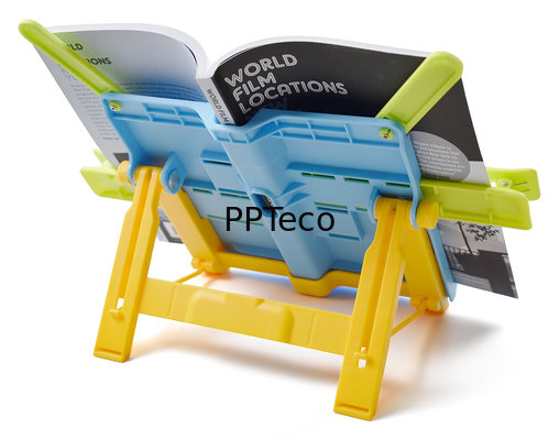 Portable Blue ABS Plastic Book stand Reading Bookstand Book Holder Cookbook Stand Music Song Score Holder Magazine Stand
