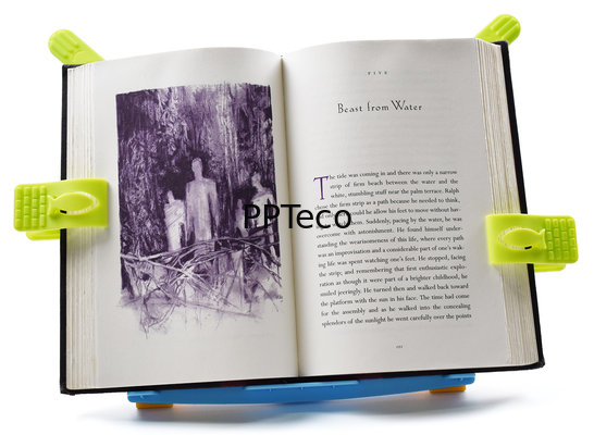 Portable Blue ABS Plastic Book stand Reading Bookstand Book Holder Cookbook Stand Music Song Score Holder Magazine Stand