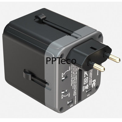 All-in-One Travel Adapter Universal World Travel Plug with Type-C Port 3500mA Travel Adapter