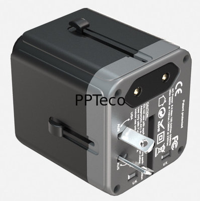 All-in-One Travel Adapter Universal World Travel Plug with Type-C Port 3500mA Travel Adapter