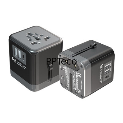 All-in-One Travel Adapter Universal World Travel Plug with Type-C Port 3500mA Travel Adapter