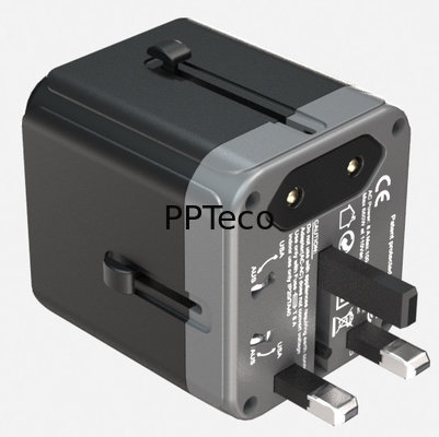 All-in-One Travel Adapter Universal World Travel Plug with Type-C Port 3500mA Travel Adapter