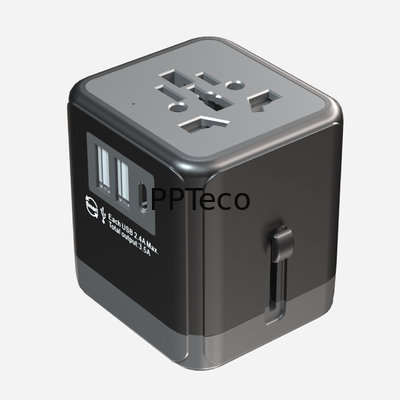 All-in-One Travel Adapter Universal World Travel Plug with Type-C Port 3500mA Travel Adapter