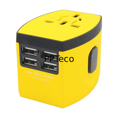 Electronic Promotional Europe Plug to US UK Travel Adapter All-in-One Universal Travel Adapter