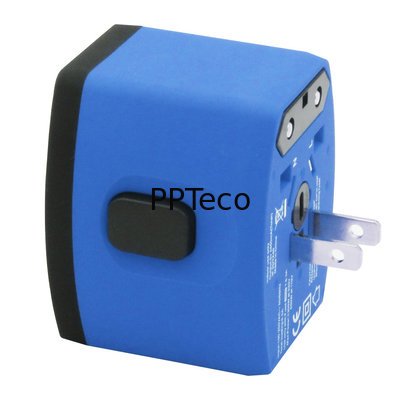 Travel Adapter Worldwide All-in-One Universal US UK EU AU Plugs Global Travel Adapter with 4 USB