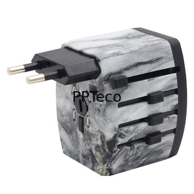 AC/DC Travel Adapter US UK EU AU Universal Multi-Plug Travel Adapter with 3 USB and 1 Type-C Charger Ports