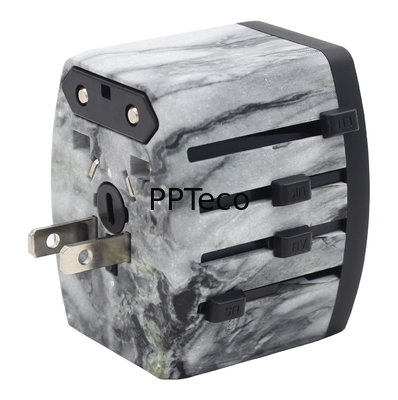 AC/DC Travel Adapter US UK EU AU Universal Multi-Plug Travel Adapter with 3 USB and 1 Type-C Charger Ports