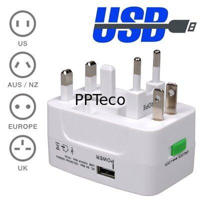 Good Promotional Item All-in-One Universal Travel Power Adapter Home Hotel Wall Charger Travel Adapter
