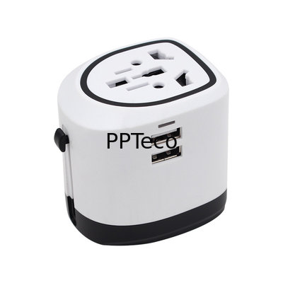 2019 Latest Electrical Smart USB Adapter Socket Universal Travel Charger 2 USB with UK US AU EU Plug Adaptor
