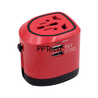 2019 Latest Electrical Smart USB Adapter Socket Universal Travel Charger 2 USB with UK US AU EU Plug Adaptor