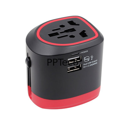 2019 Latest Electrical Smart USB Adapter Socket Universal Travel Charger 2 USB with UK US AU EU Plug Adaptor