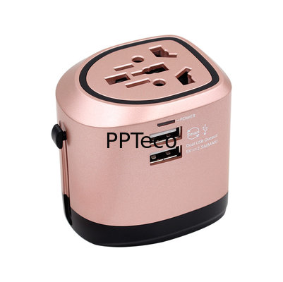 2019 Latest Electrical Smart USB Adapter Socket Universal Travel Charger 2 USB with UK US AU EU Plug Adaptor
