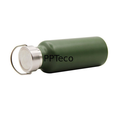 2019 Promotional Leak Proof Outdoor Cola Shaped Powder Coating Sports Vacuum Insulated Stainless Steel Water Bottle
