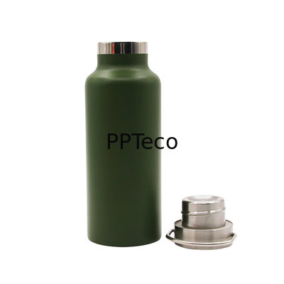 2019 Promotional Leak Proof Outdoor Cola Shaped Powder Coating Sports Vacuum Insulated Stainless Steel Water Bottle