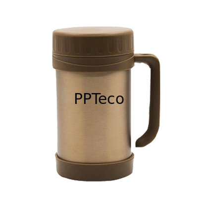 Stable non-slip silica gel base 450ml double wall vacuum cup flask made in china