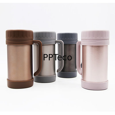 Stable non-slip silica gel base 450ml double wall vacuum cup flask made in china