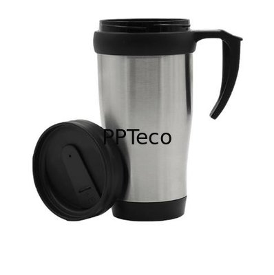 Eco-friendly inner plastic stainless steel travel mug coffee tumbler cup