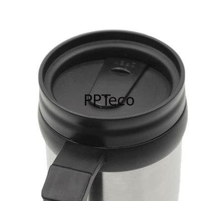 Eco-friendly inner plastic stainless steel travel mug coffee tumbler cup