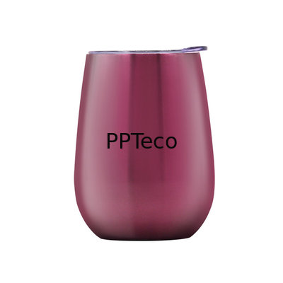 Personalized insulated stainless steel wine tumbler cup