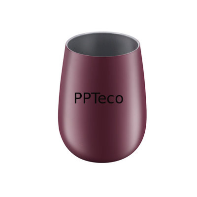 Personalized insulated stainless steel wine tumbler cup