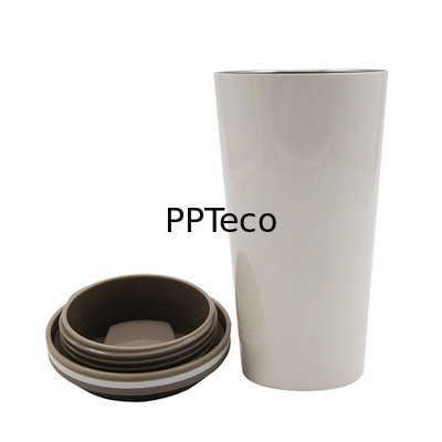 Reusable travel mug manufactured reusable insulated drinking coffee cup with pp lid
