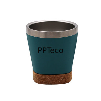 High quality double wall stainless steel promotional vacuum insulated reusable coffee cup with silicone lid