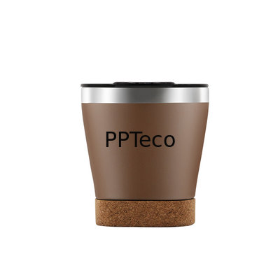 High quality double wall stainless steel promotional vacuum insulated reusable coffee cup with silicone lid