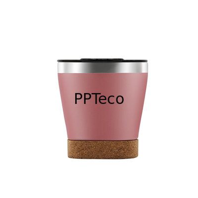 High quality double wall stainless steel promotional vacuum insulated reusable coffee cup with silicone lid