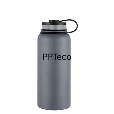 Double wall 18/8 304 reusable wide mouth vacuum insulated bpa free thermos bottle stainless steel sport water bottle