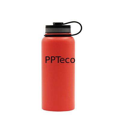 Double wall 18/8 304 reusable wide mouth vacuum insulated bpa free thermos bottle stainless steel sport water bottle