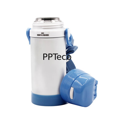 12 oz vacuum insulated stainless steel kids drink bottle with straw