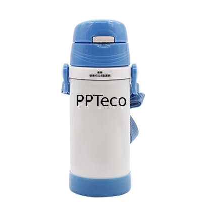 12 oz vacuum insulated stainless steel kids drink bottle with straw