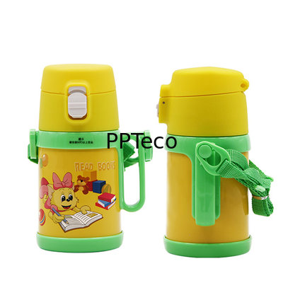 Food Grade Children Vacuum Stainless Steel Water Bottle With Straw