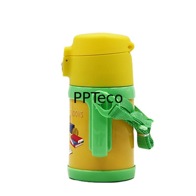 Food Grade Children Vacuum Stainless Steel Water Bottle With Straw