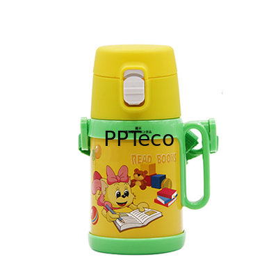 Food Grade Children Vacuum Stainless Steel Water Bottle With Straw