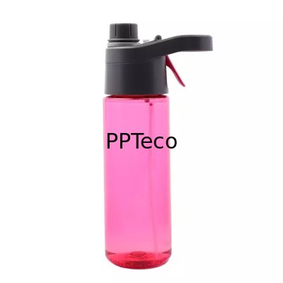 600ML Mist Spray Tritan BPA Free Plastic Water Bottle