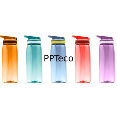 Reusable Tritan BPA Free Plastic Water Bottle for Sports with Pop Up Straw