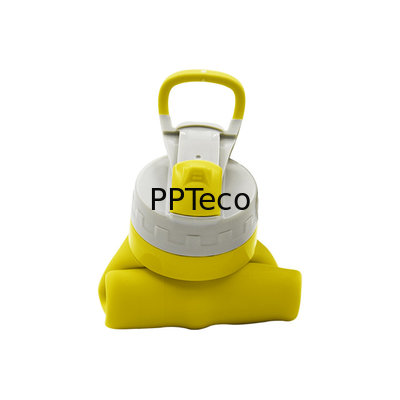 Customized promotional multi-colors outdoor silicone material collapsible foldable water bottle