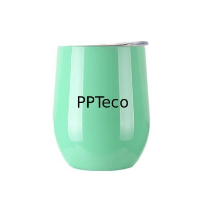 Double wall 304 stainless steel insulated wine glass tumbler 12 oz wine sippy cup
