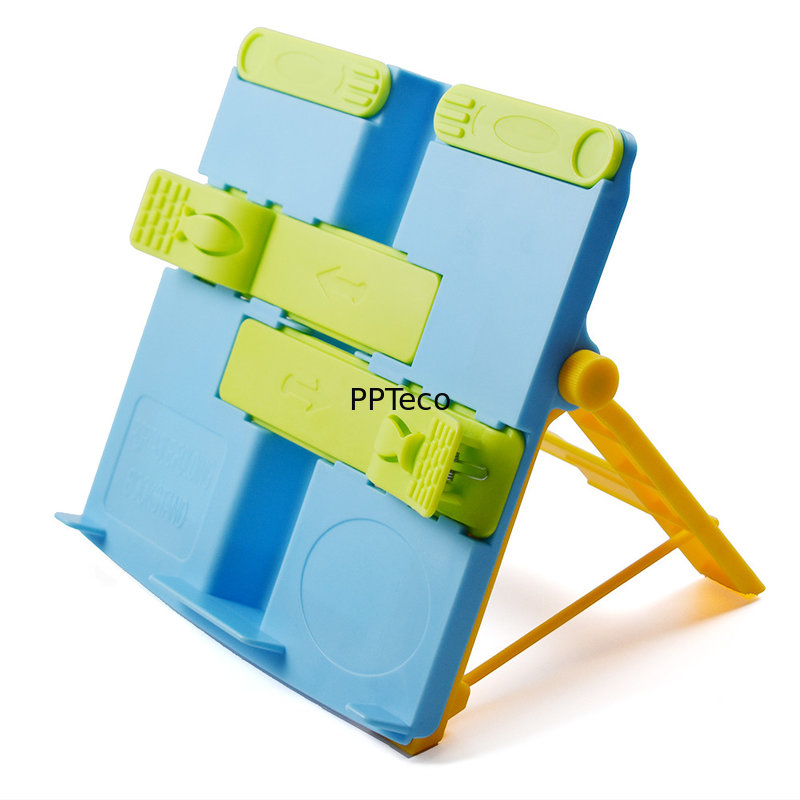 Portable Blue ABS Plastic Book stand Reading Bookstand Book Holder Cookbook Stand Music Song Score Holder Magazine Stand