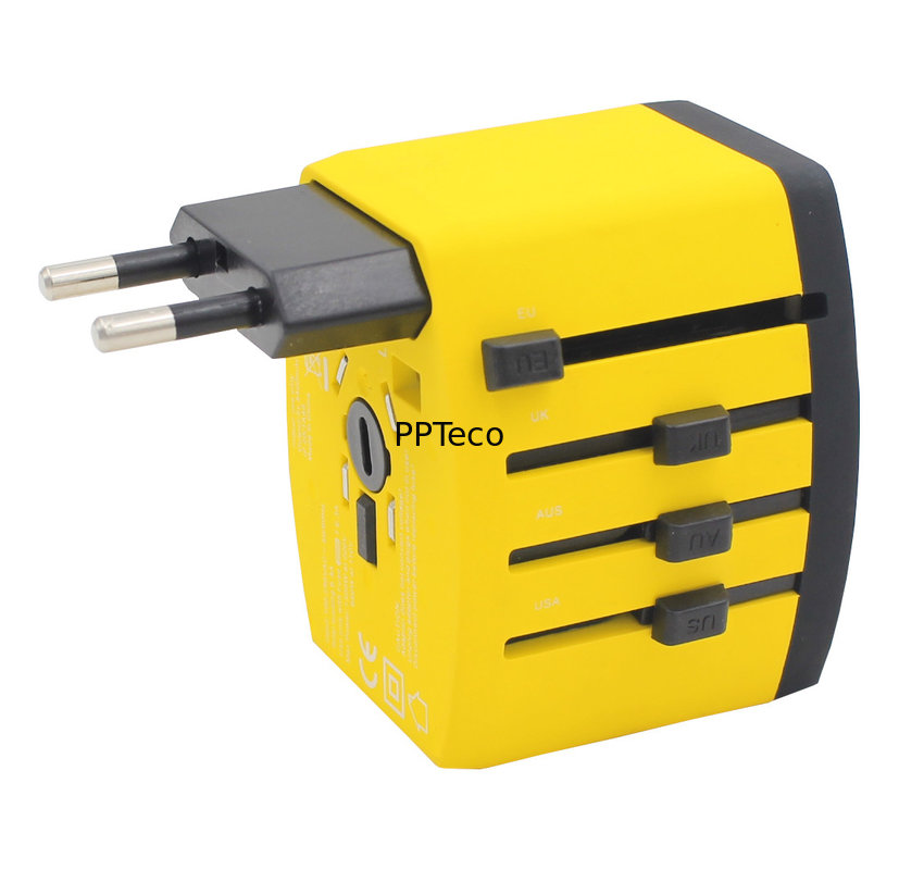 Electronic Promotional Europe Plug to US UK Travel Adapter All-in-One Universal Travel Adapter