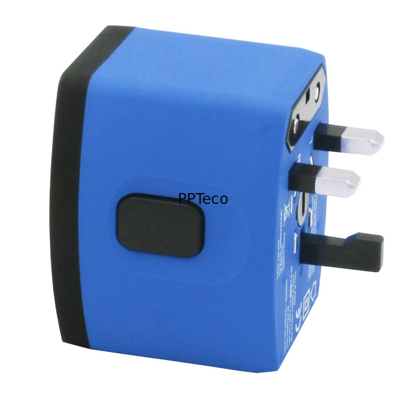 Travel Adapter Worldwide All-in-One Universal US UK EU AU Plugs Global Travel Adapter with 4 USB
