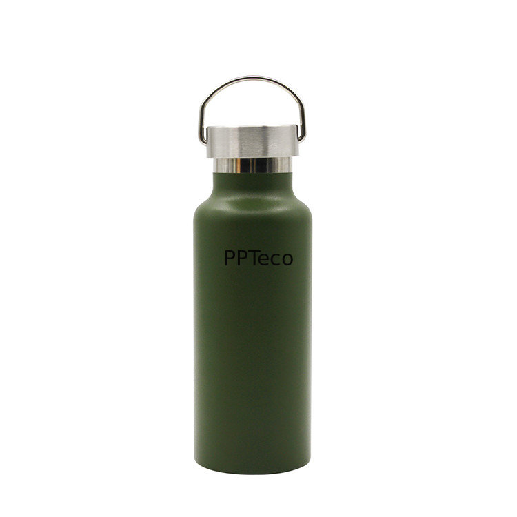 2019 Promotional Leak Proof Outdoor Cola Shaped Powder Coating Sports Vacuum Insulated Stainless Steel Water Bottle