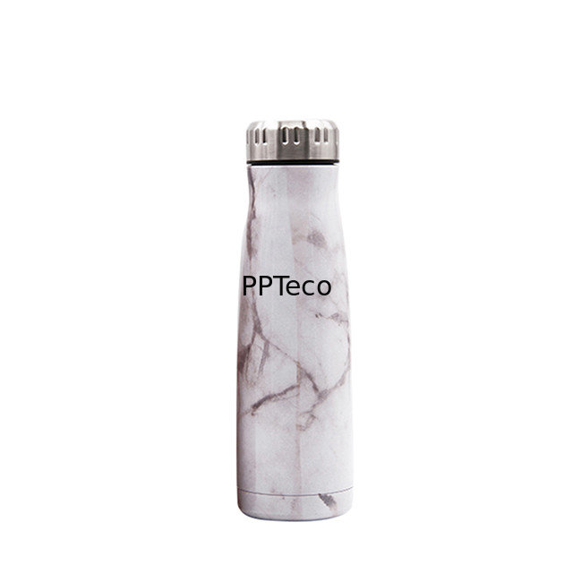 Vacuum Flask Water Bottle Marble Cold and Hot 550ml Stainless Steel Double Wall Water Bottle