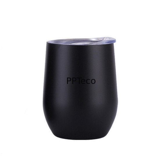 Stainless Steel Wine Glass Tumbler with Lid, Vacuum Insulated Travel Tumbler Cup for wine