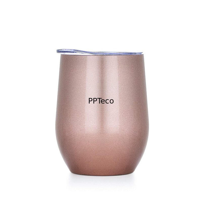 Wine Glass Tumbler with Lid Vacuum Insulated Travel Tumbler Cup for wine