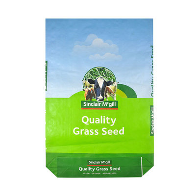Square Bottom Woven Polypropylene Bags 25kg Anti - Slip for Grass Seed Packing