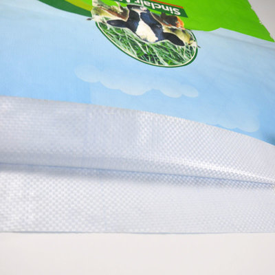 Square Bottom Woven Polypropylene Bags 25kg Anti - Slip for Grass Seed Packing
