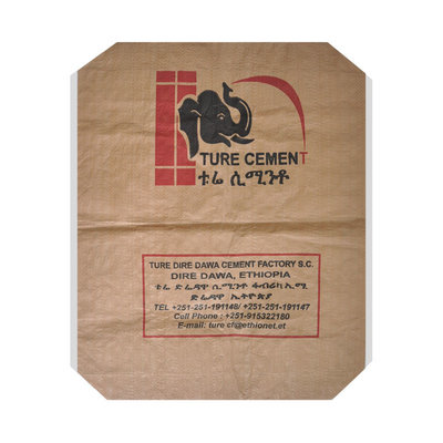 Polypropylene PP Cement Bags with Valve Water Resistant Gravure Printing 50kg